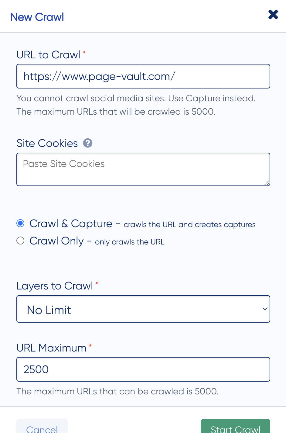 One tool to crawl and capture entire websites and links - Site Crawler
